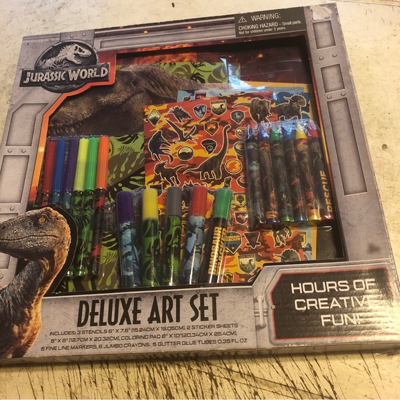 Jurassic world | Toys | Jurassic World Deluxe Art Set | Poshmark